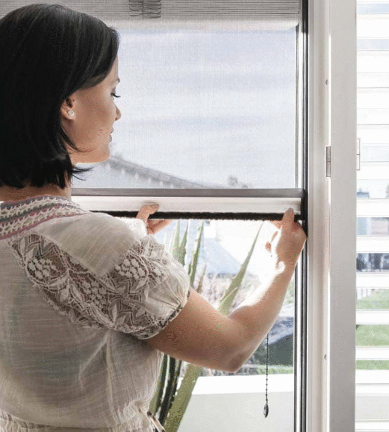 Mosquito Net Roller in Mumbai | Roll-Up Mosquito Net – FiberScreen